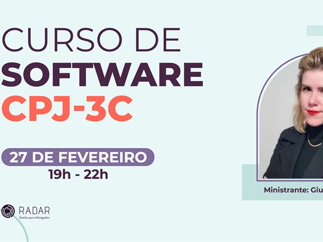 Curso de Software CPJ-3C - 3ª Edição - Migalhas